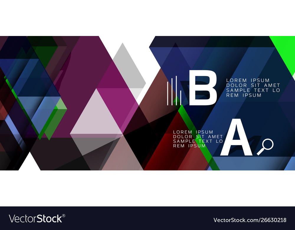 Abstract triangle pattern colorful backdrop Vector Image