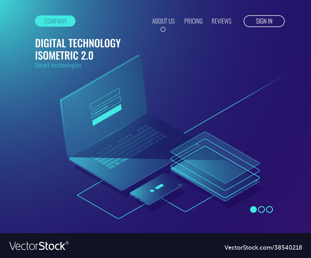 Connection devices to a network cloud data Vector Image