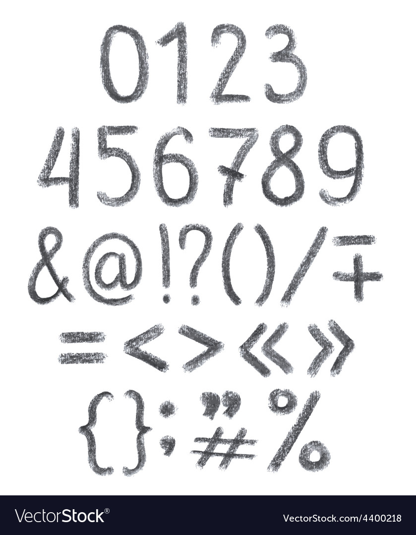 Elements font Royalty Free Vector Image - VectorStock