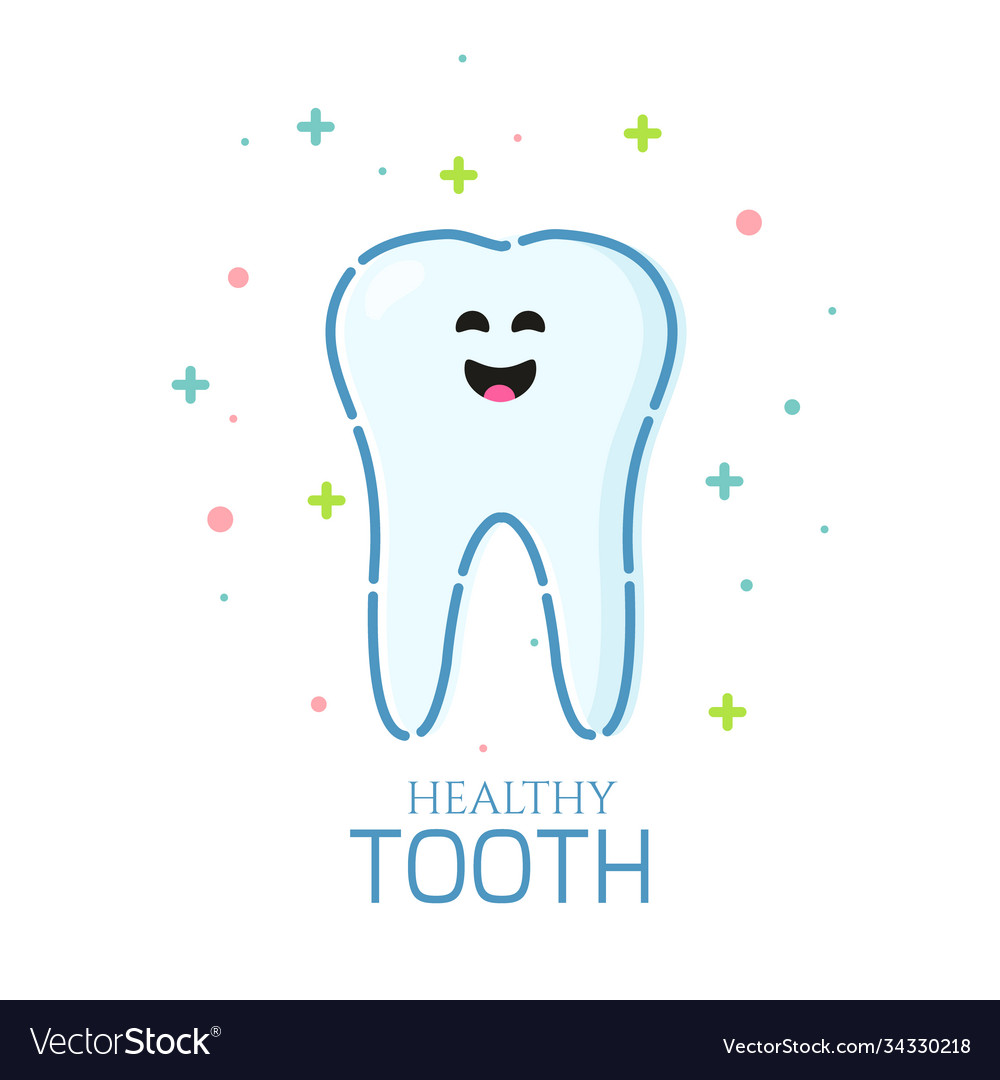 Healthy tooth icon Royalty Free Vector Image - VectorStock