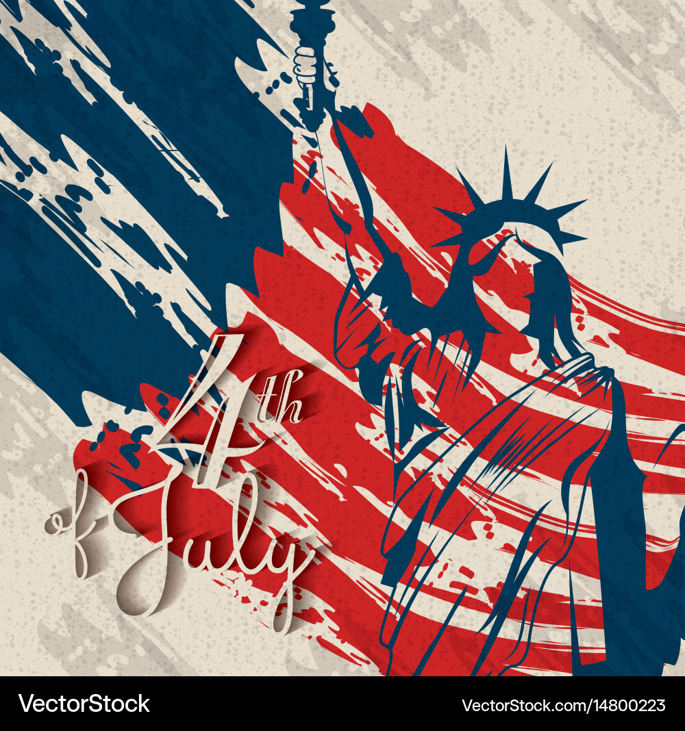 4th of july design Royalty Free Vector Image - VectorStock