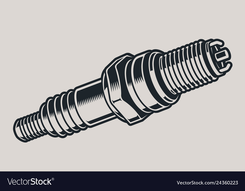 A spark plug Royalty Free Vector Image - VectorStock