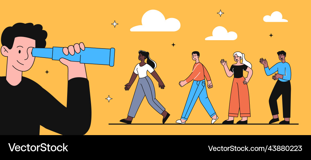 Concept of recruitment Royalty Free Vector Image