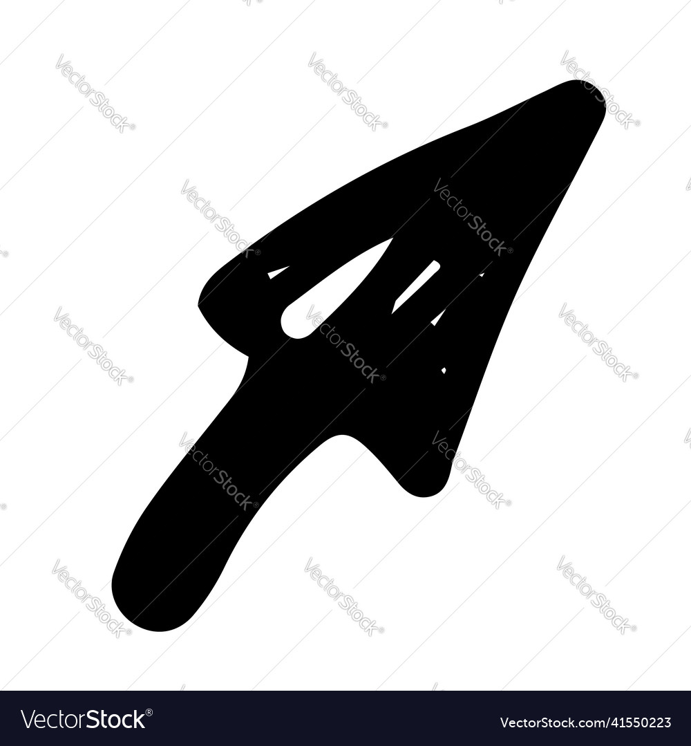Cursor icon with a triangular arrow Royalty Free Vector