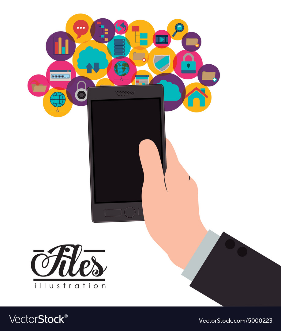 Files design Royalty Free Vector Image - VectorStock