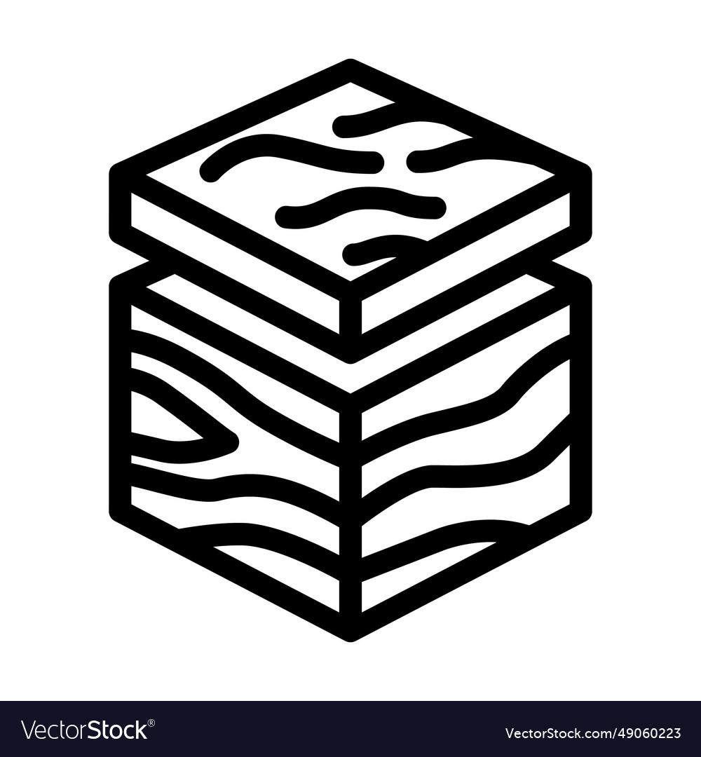 Geological modeling line icon Royalty Free Vector Image Geological modeling line icon Royalty Free Vector Image
