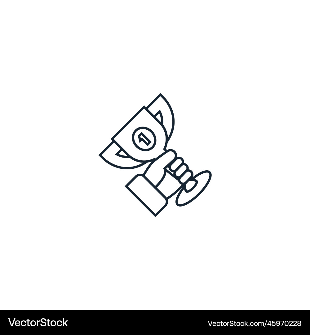 Champion creative icon line from success icons Vector Image