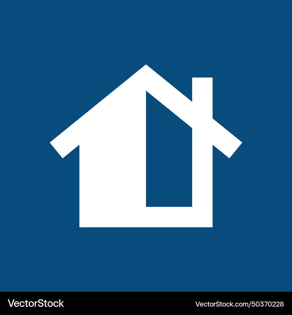 Home icon minimal house symbol Royalty Free Vector Image
