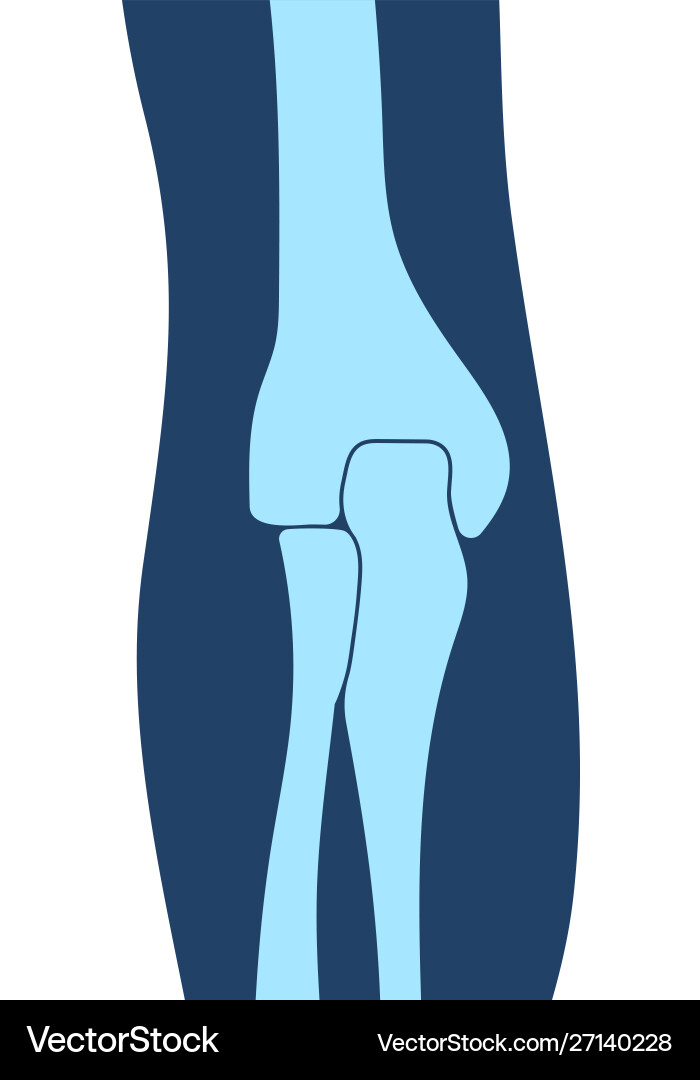 Human elbow joints emblem or sign medical Vector Image