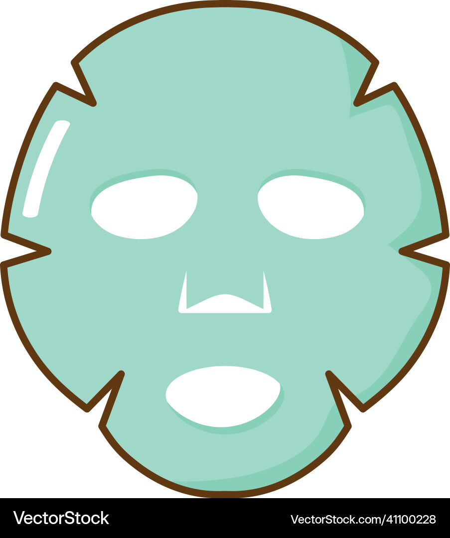 Skincare mask product Royalty Free Vector Image