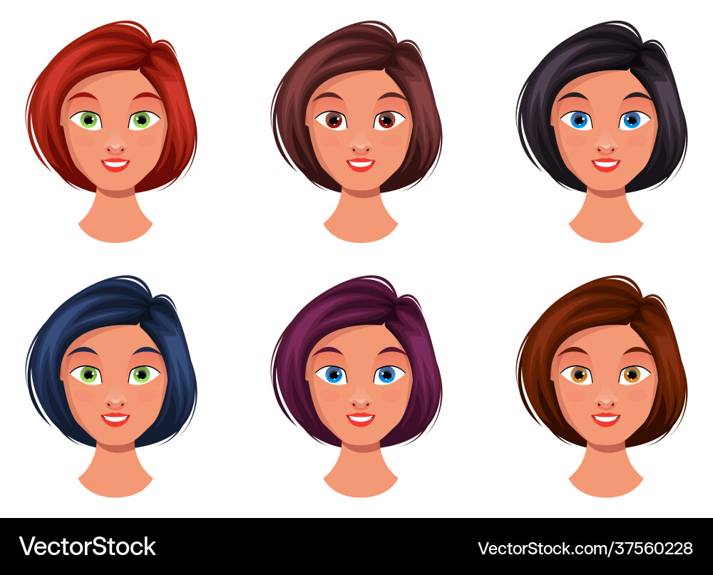 Woman face design isolated on white background Vector Image