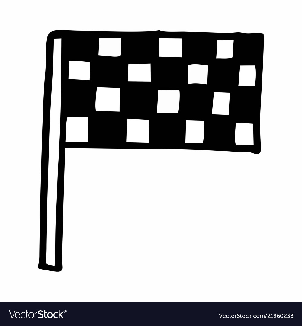 Checkered flag Royalty Free Vector Image - VectorStock