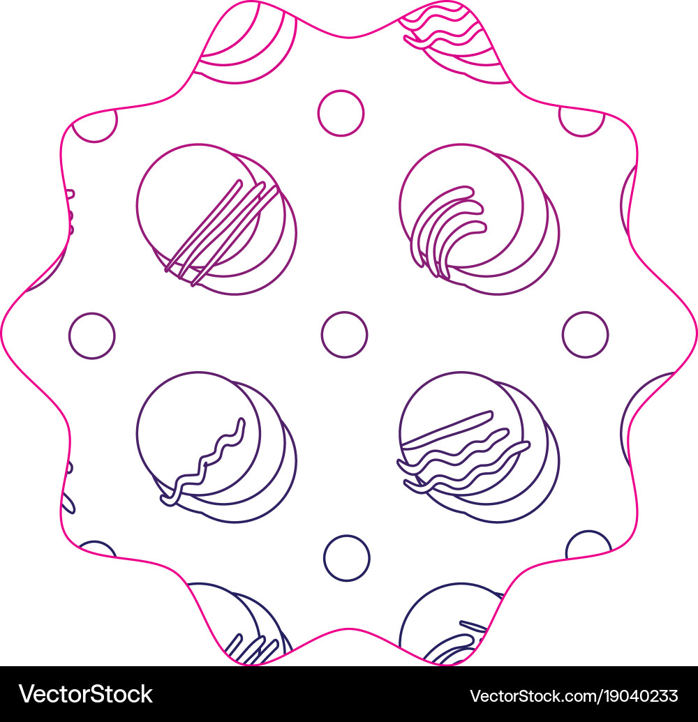 Color line star with geometric memphis style Vector Image