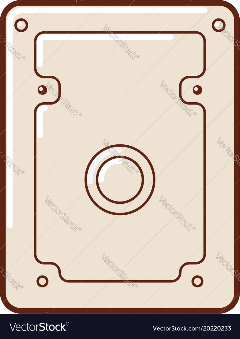 Hard disk drive data storage Royalty Free Vector Image
