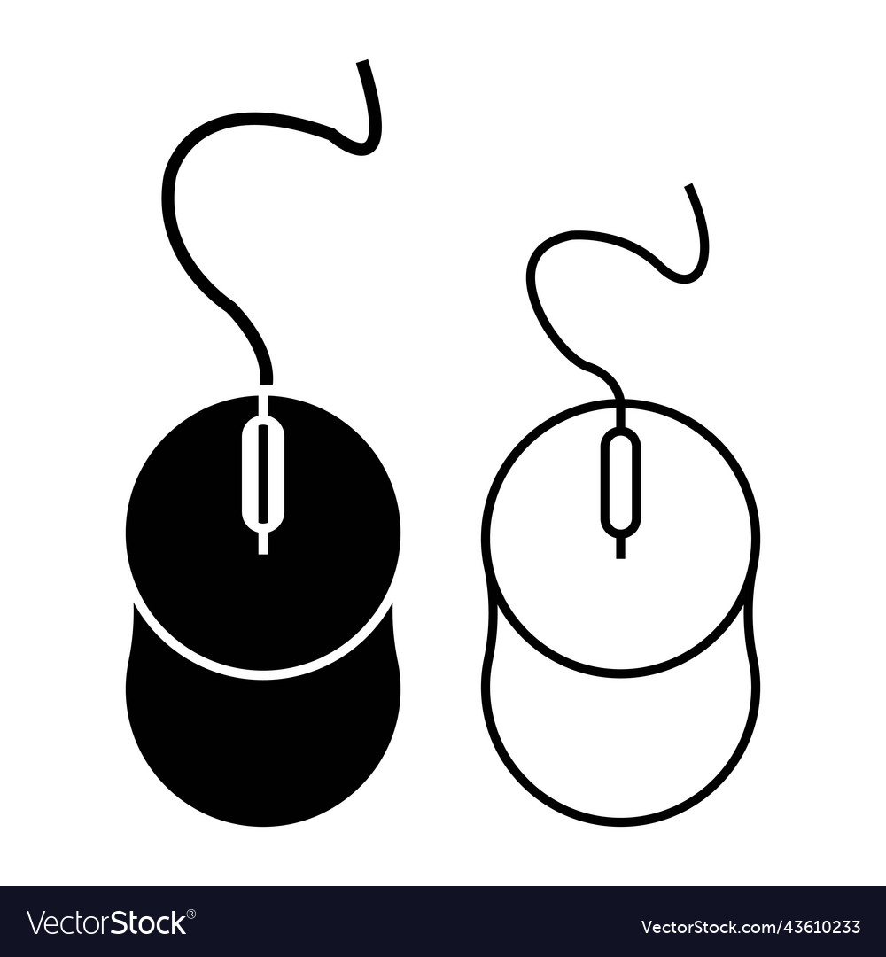 Mouse logo Royalty Free Vector Image - VectorStock