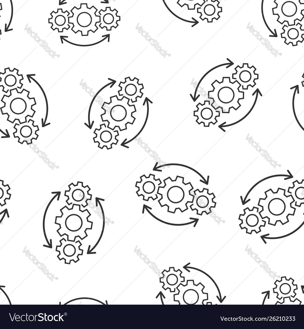 Operation project icon seamless pattern Royalty Free Vector