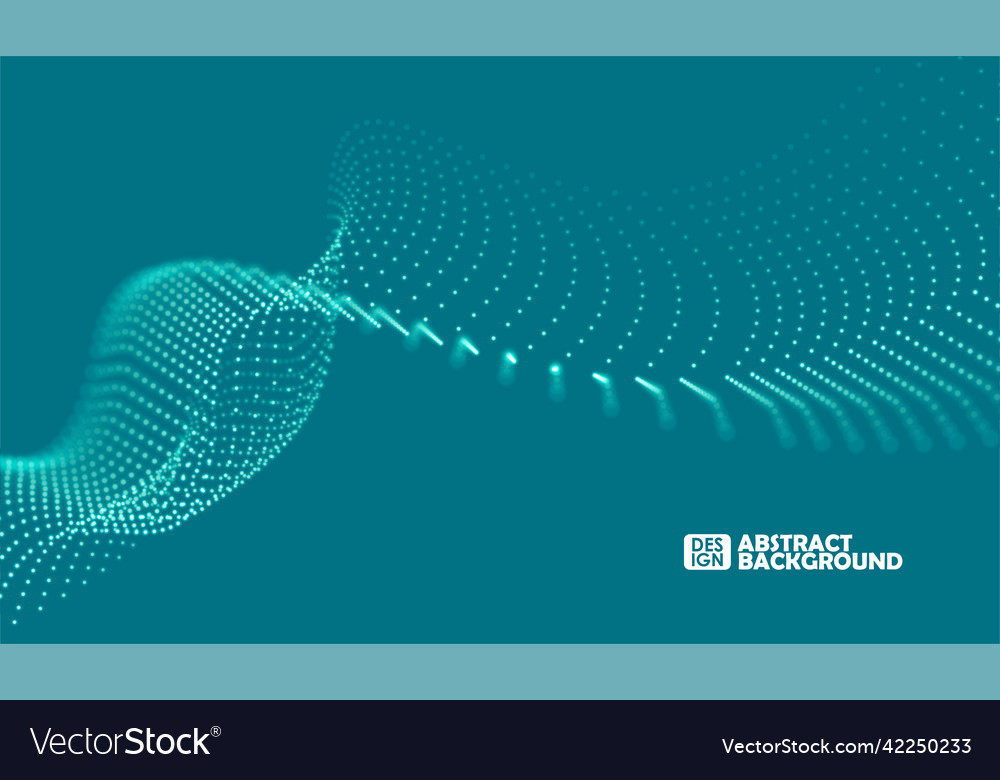 Particles liquid dynamic flow Royalty Free Vector Image