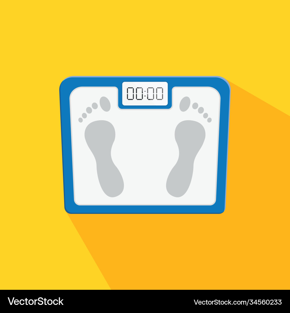 Personal human scales overweight dieting Vector Image
