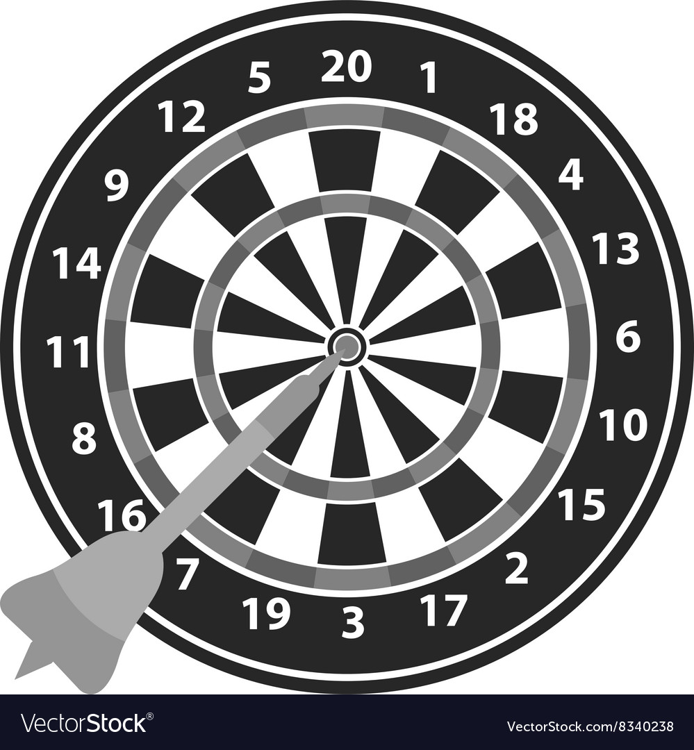 Dartboard Royalty Free Vector Image - VectorStock Dartboard Royalty Free Vector Image - VectorStock