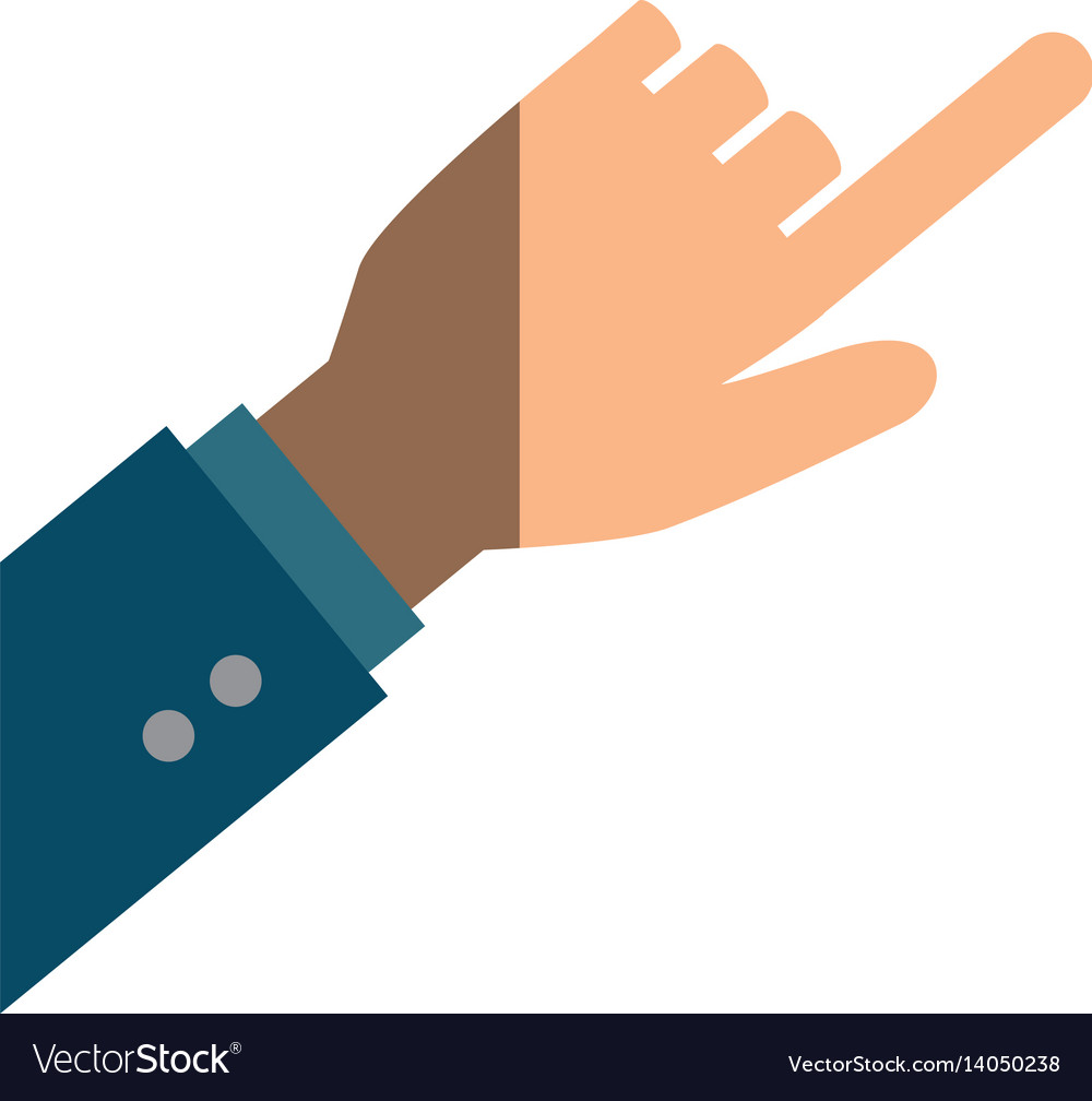Hand human pointer icon Royalty Free Vector Image