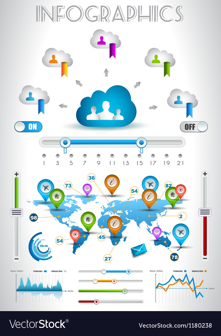 Infographic elements - quality set Royalty Free Vector Image