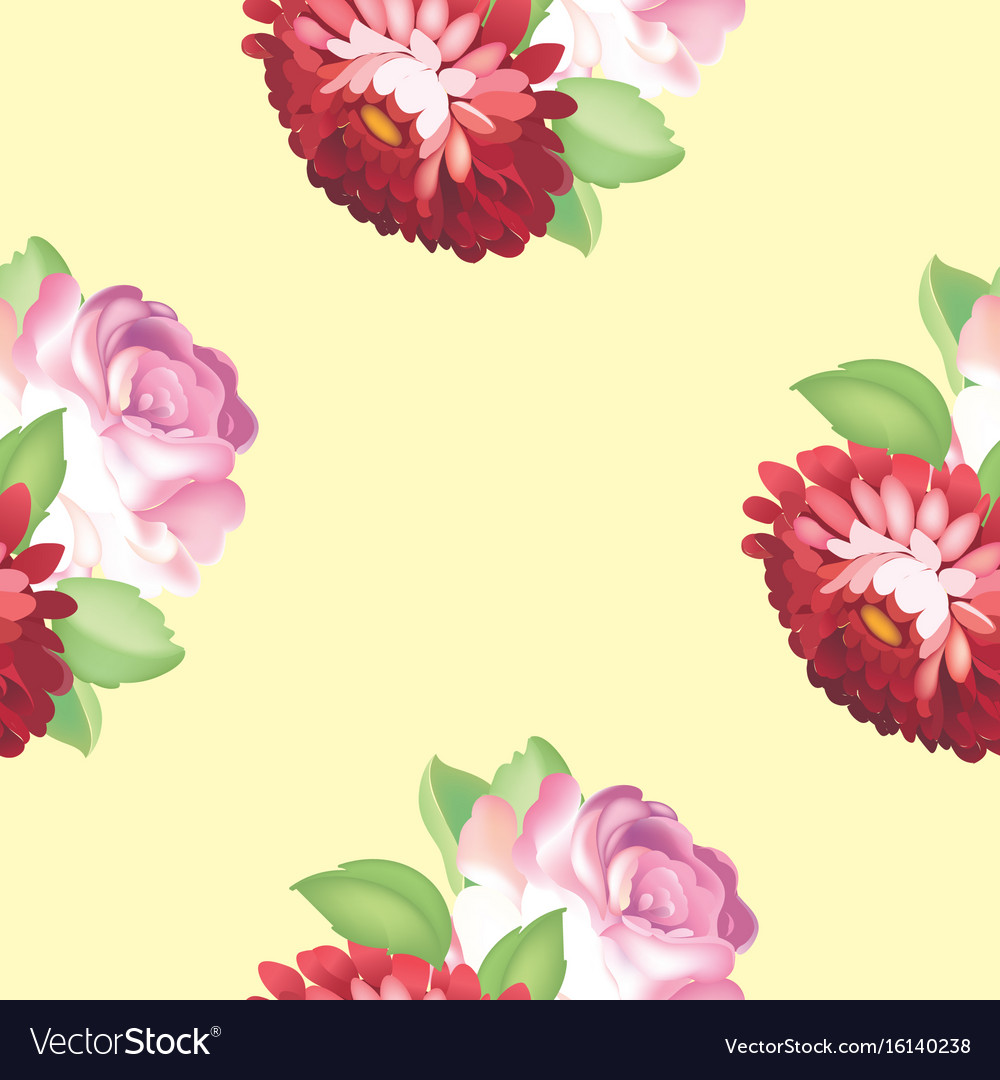 Seamless rose pattern Royalty Free Vector Image