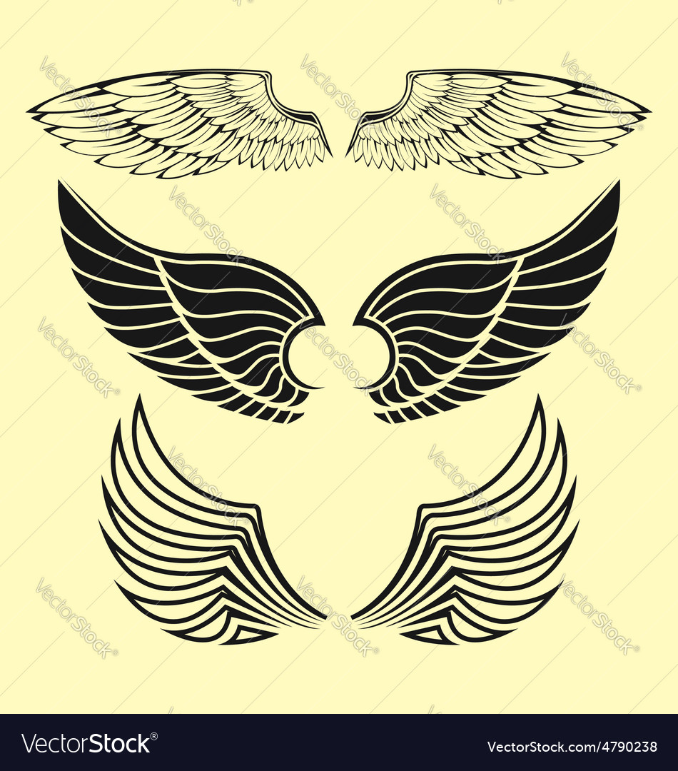 Wings Royalty Free Vector Image - VectorStock
