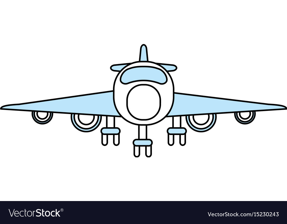Airplane flat Royalty Free Vector Image - VectorStock