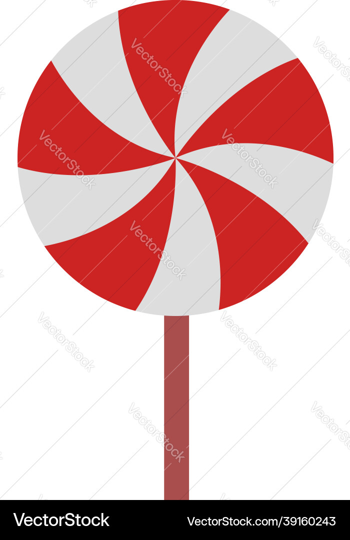 Christmas lolipop on a white background Royalty Free Vector