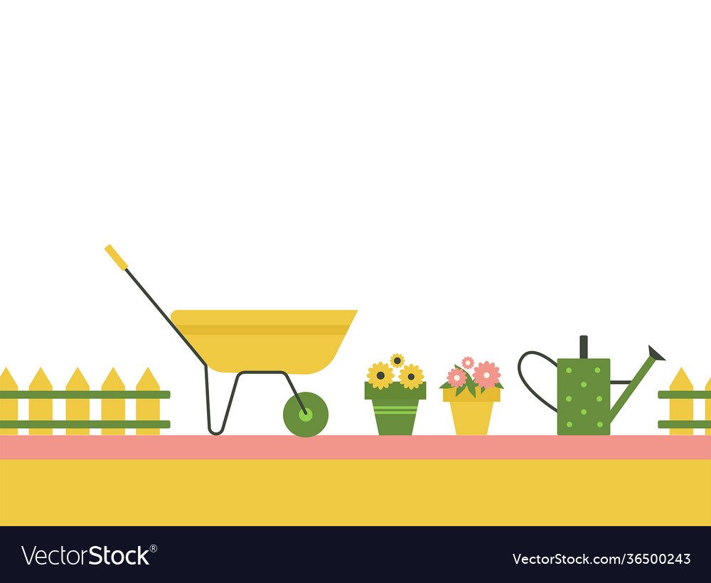 Garden pattern Royalty Free Vector Image - VectorStock
