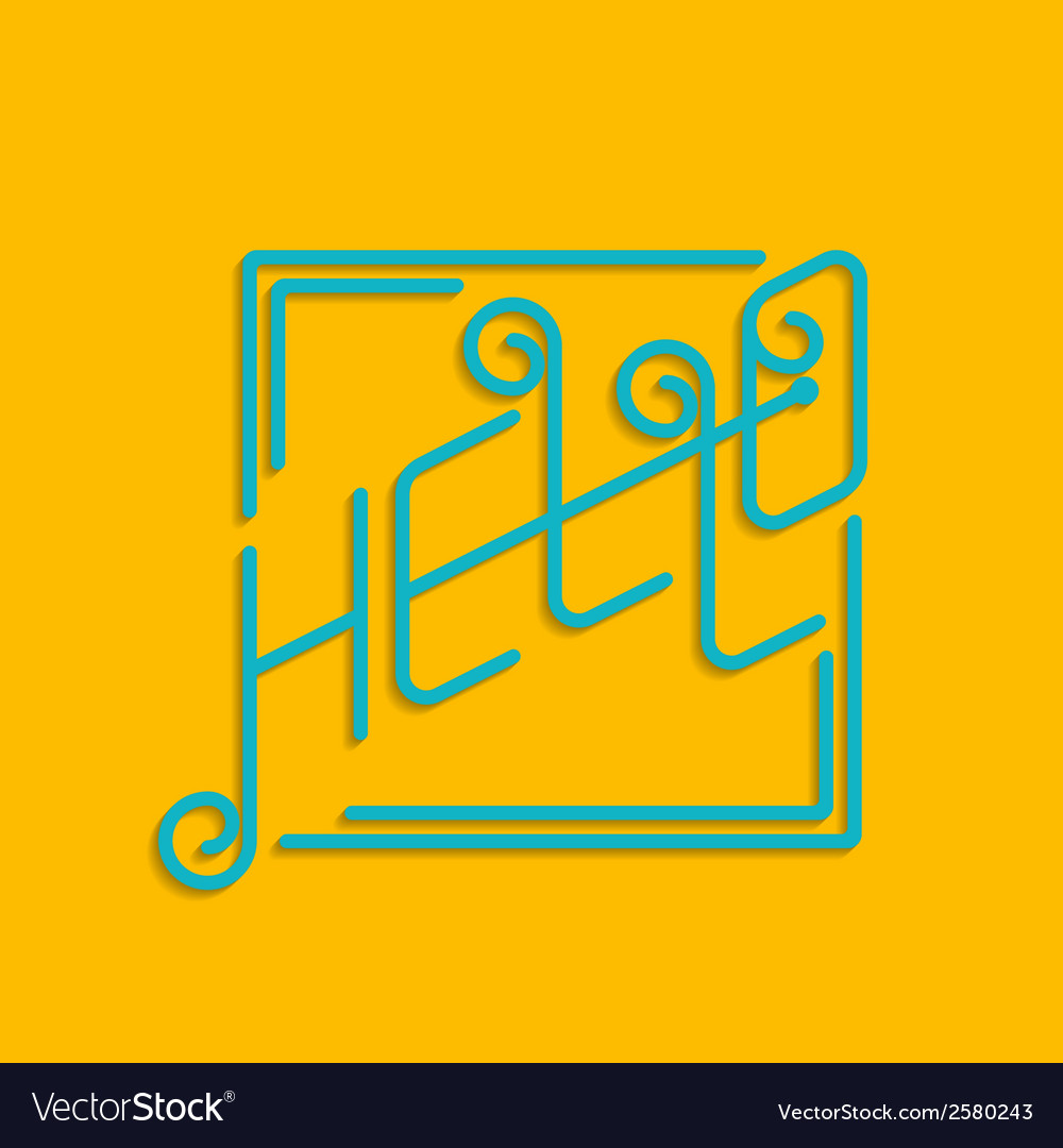 Hello Royalty Free Vector Image - VectorStock