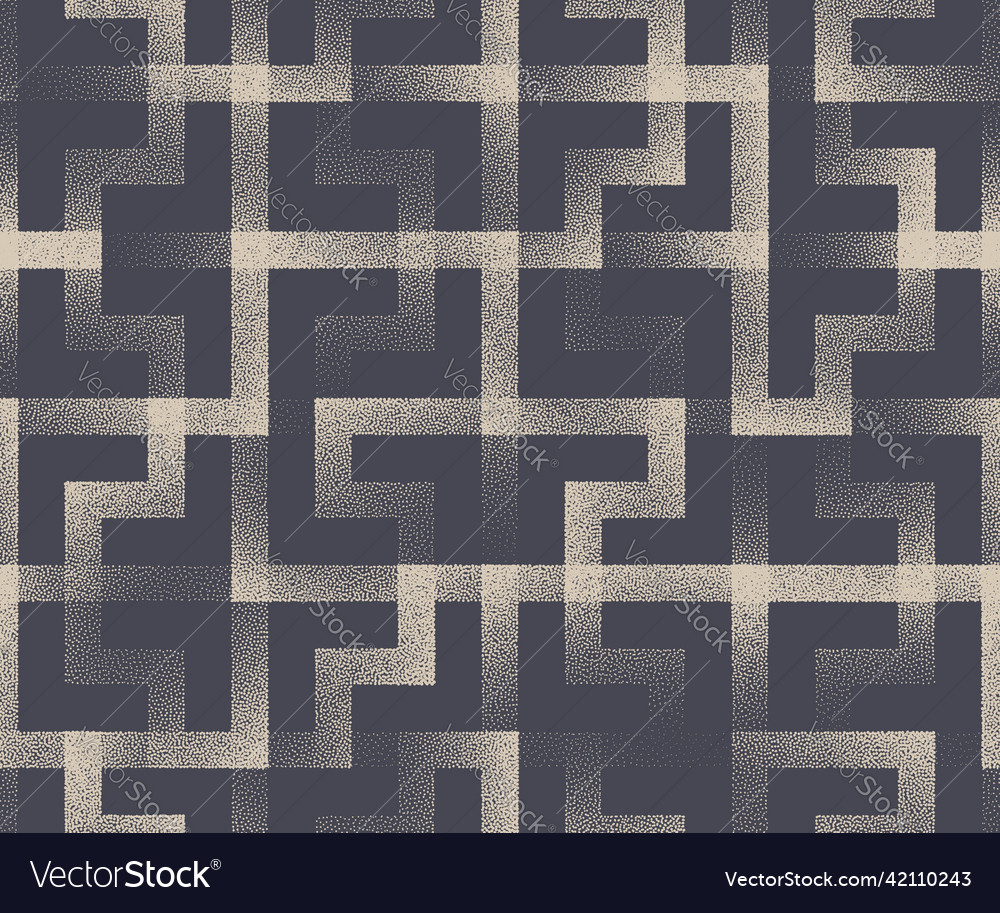 Intricate labyrinth linear seamless pattern Vector Image