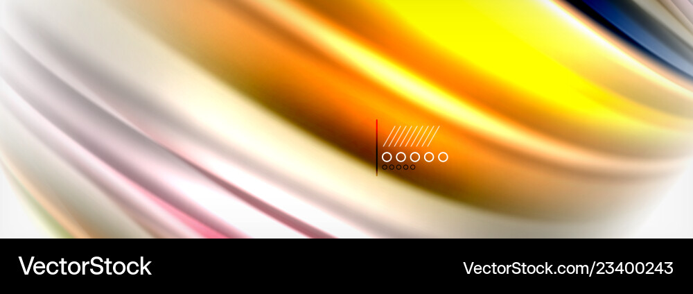Smooth liquid blur wave background color flow Vector Image