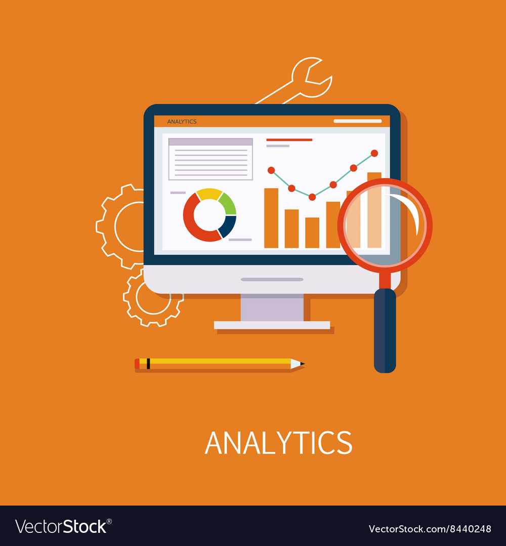 Analytics Concept Art Royalty Free Vector Image