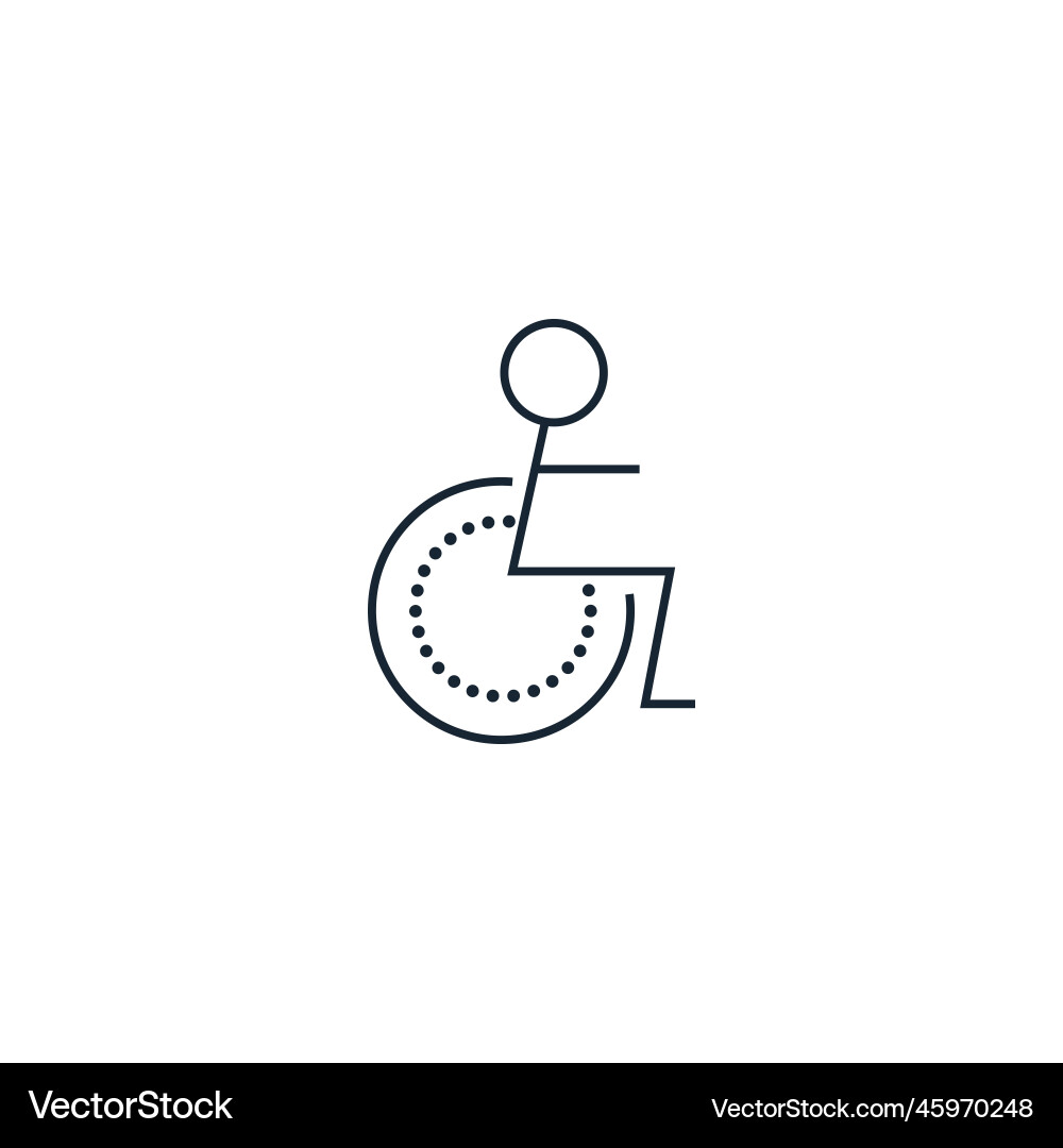 Disabled sign creative icon from medicine icons Vector Image