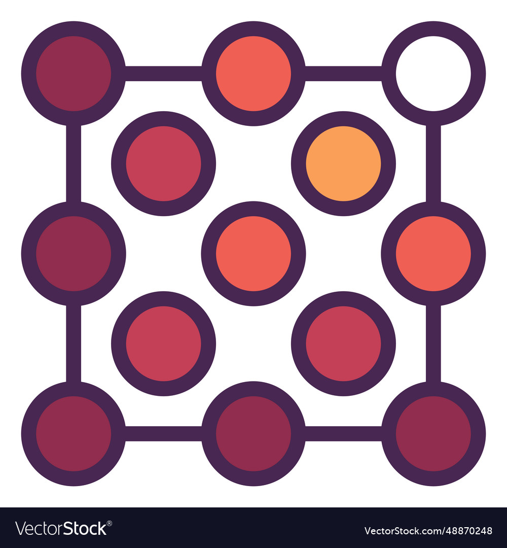 Grid dots logo Royalty Free Vector Image - VectorStock