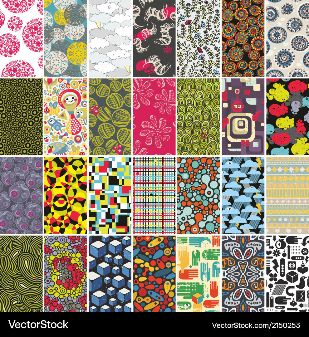 Big set of vertical cards Royalty Free Vector Image