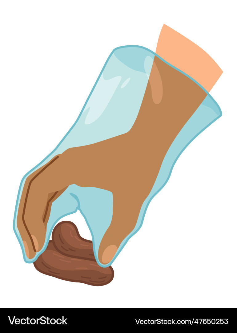 Dog poo clean up one step infographic Royalty Free Vector