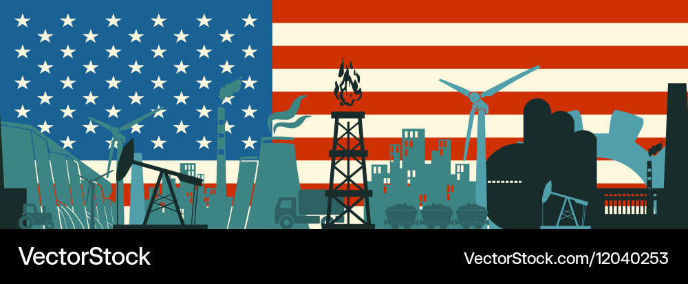 Energy and power icons set header banner Vector Image