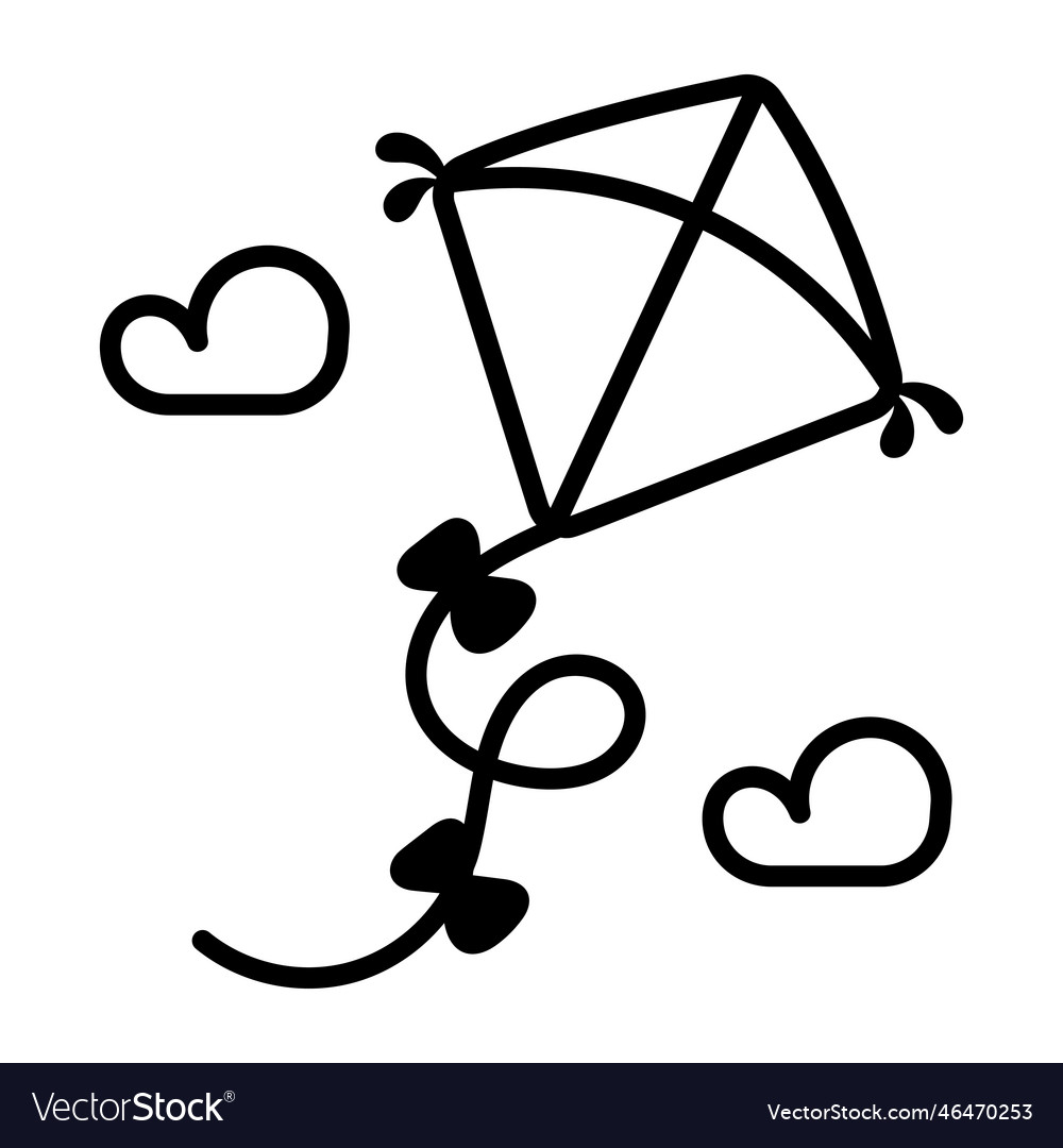 Kite Royalty Free Vector Image - VectorStock