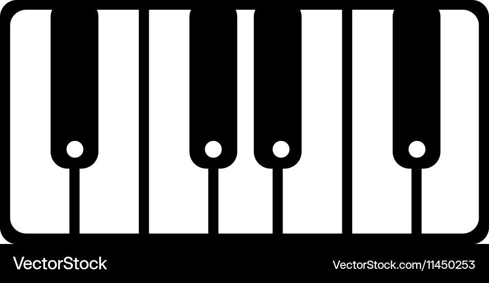 Piano musical instrument Royalty Free Vector Image