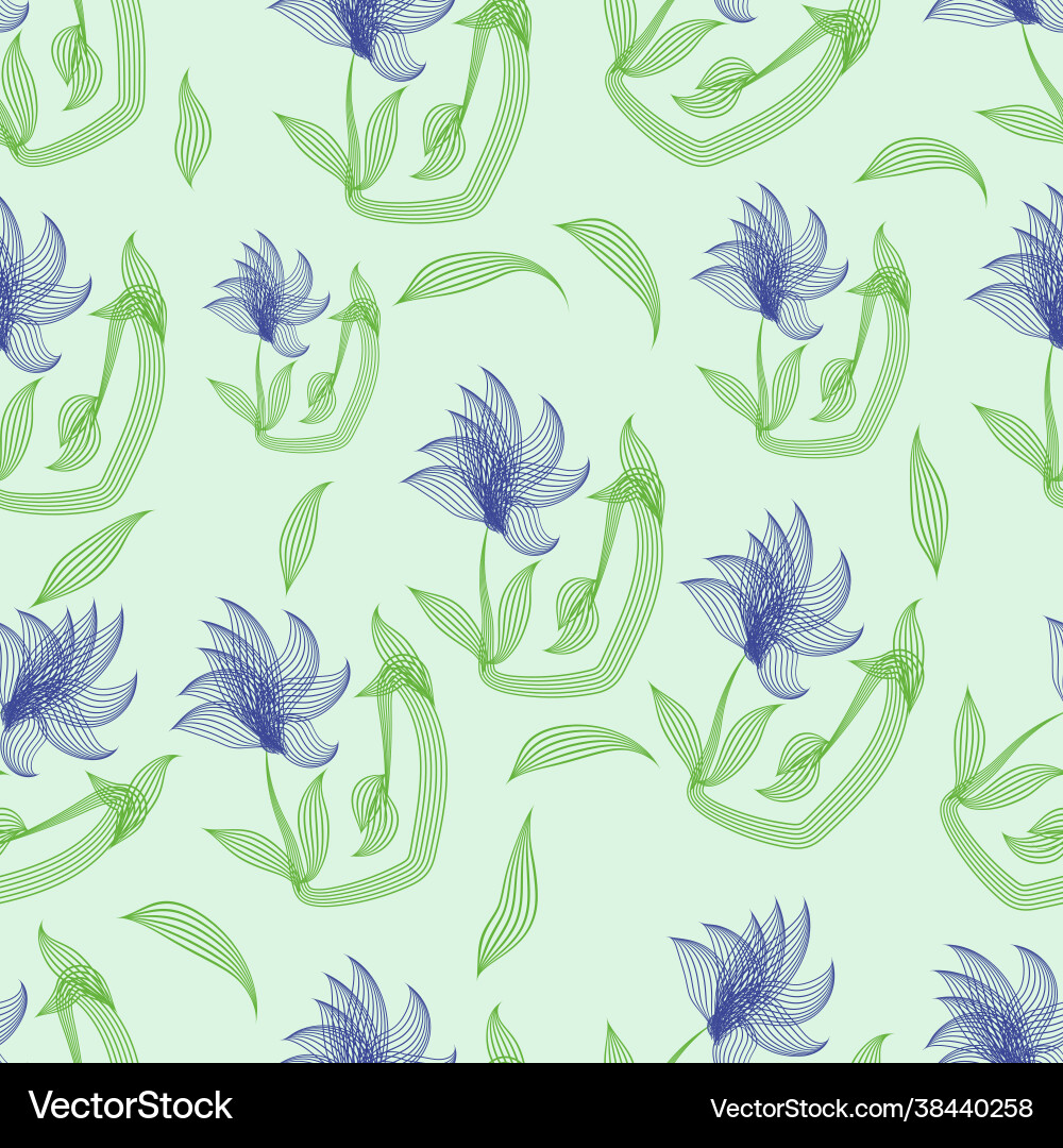Flower abstraction pattern Royalty Free Vector Image