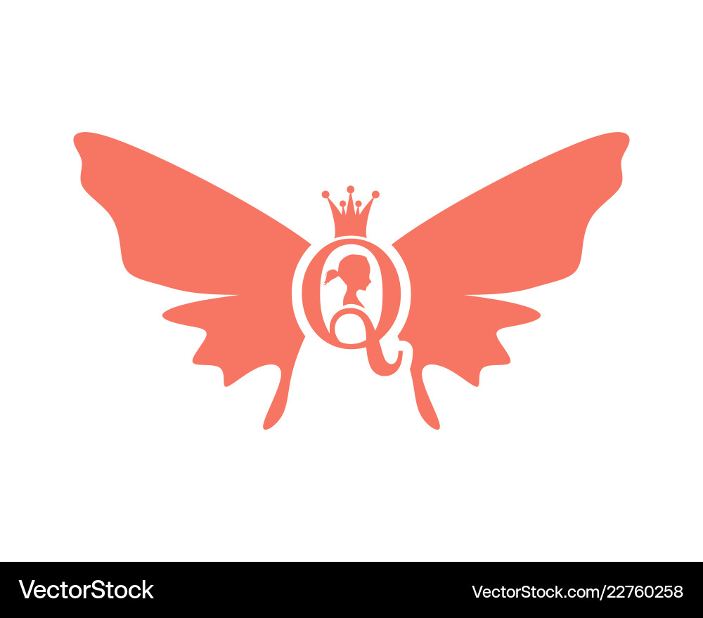 Vintage queen silhouette medieval profile Vector Image