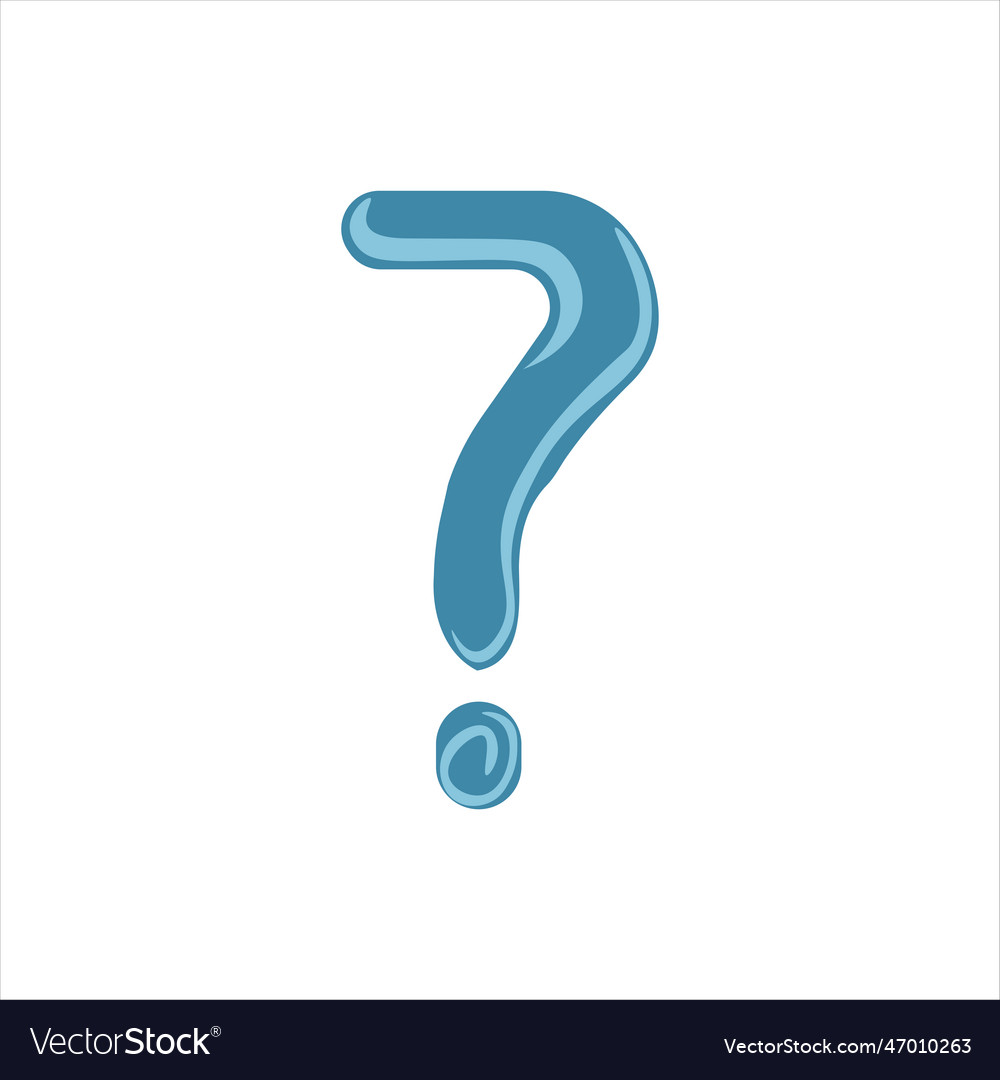 Doodle question mark Royalty Free Vector Image
