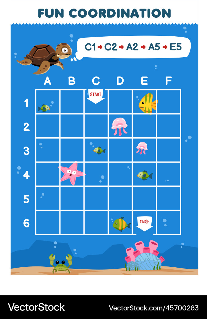 Education game for children draw the way Vector Image