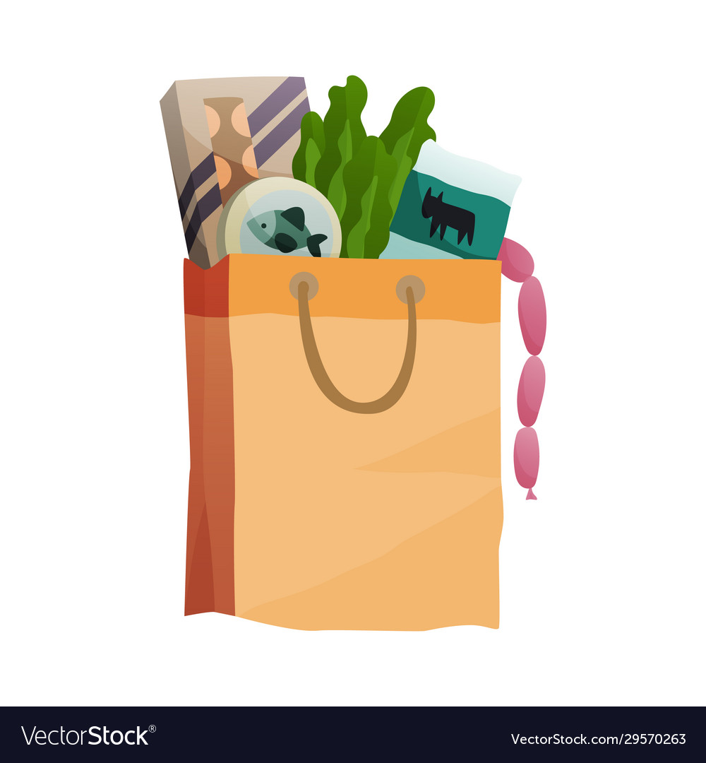 Fresh Food In A Paper Bag In Royalty Free Vector Image fresh-food-in-a-paper-bag-in-royalty-free-vector-image