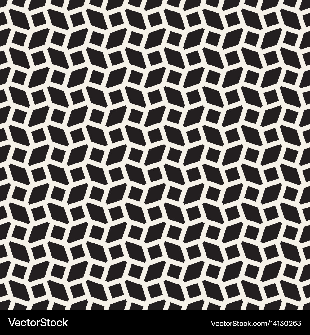 Geometric ornament with striped rhombuses Vector Image