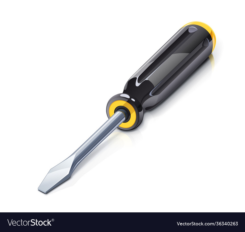 Screwdriver tool for unscrew Royalty Free Vector Image Screwdriver tool for unscrew Royalty Free Vector Image