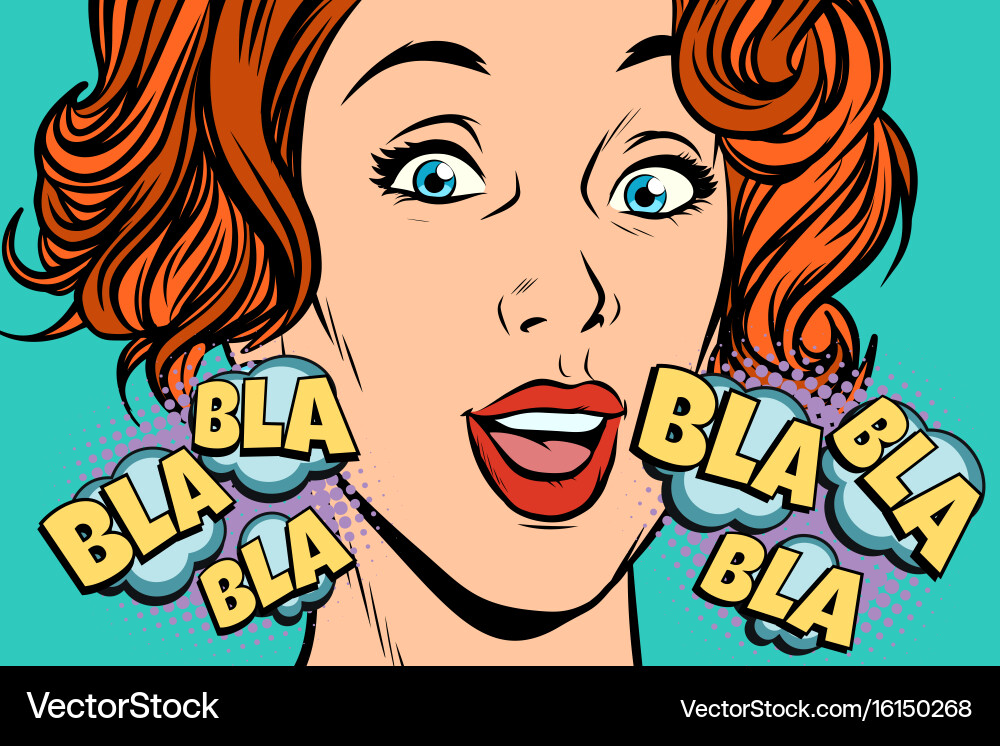 Beautiful woman bla Royalty Free Vector Image - VectorStock