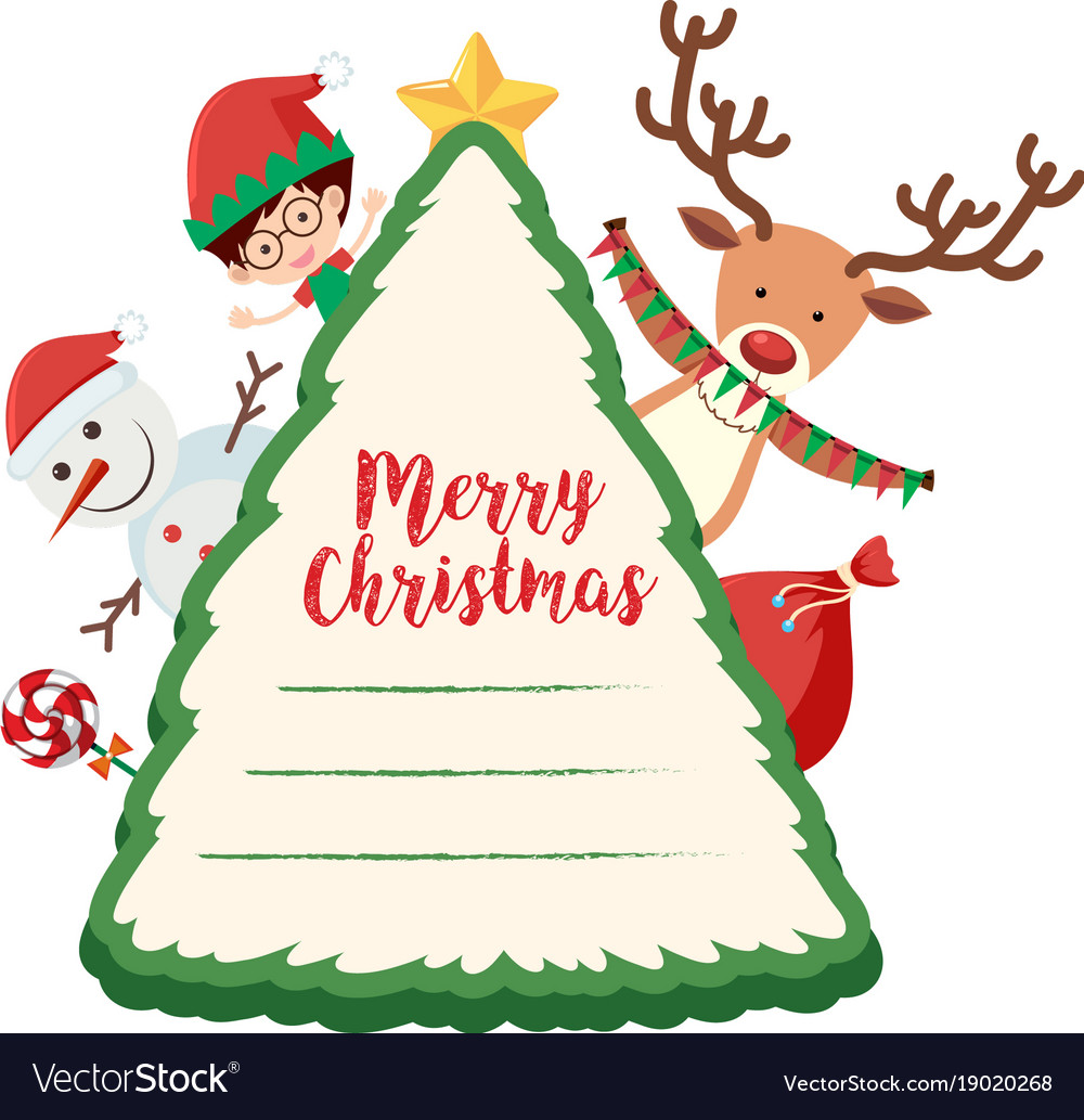 Christmas Card Template For Kids White Christmas 2021